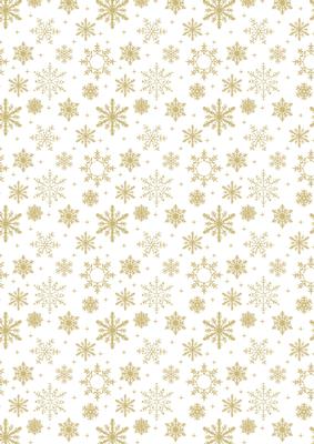 Gold Snowflakes Background Paper - CUP156667_168 | Craftsuprint