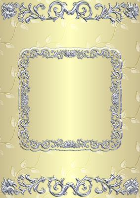 Silverleaf Card Front - Ivory Cream - CUP174400_168 | Craftsuprint