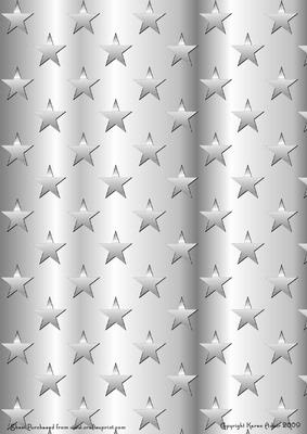Silver Metallic Embossed Effect Stars 2 Background Paper - CUP20333_168 ...