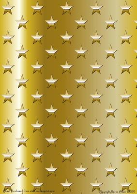 Gold Metallic, Embossed Effect Stars Background Paper - CUP20336_168 ...