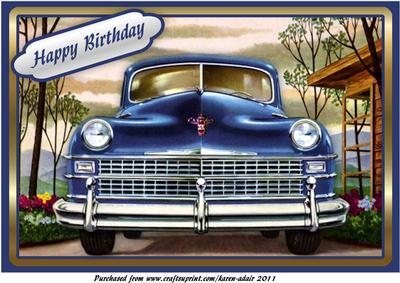 1947 Chrysler Card A4 Front - CUP225785_168 | Craftsuprint
