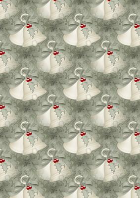 Christmas Bells Background Paper - CUP259711_168 | Craftsuprint
