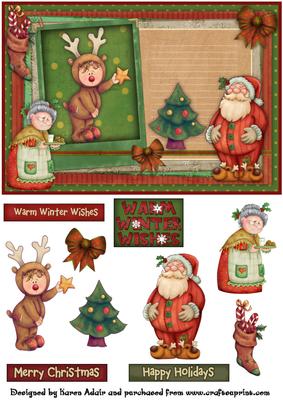 Santa's Secret Helper Card Front with Step by Step - CUP267449_168 ...