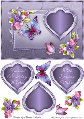 Origami Flowers N Butterflies in Lilac with Step by Step - CUP286785 ...
