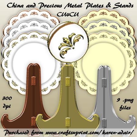 China & Precious Metal Plates and Stands - CUP333209_168 | Craftsuprint