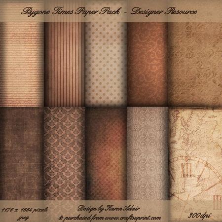 Bygone Times Designer Resource Backgrounds - CUP391270_168 | Craftsuprint