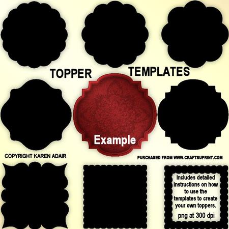 Topper Templates - CUP405993_168 | Craftsuprint
