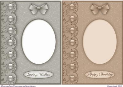 Elegant A5 Card Bases 4 - CUP74235_168 | Craftsuprint