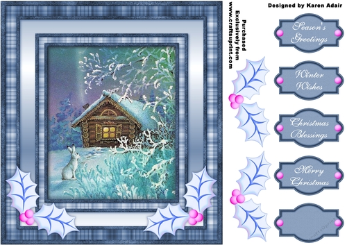 Wistful Winter Square Card Front with Step by Step - CUP923080_168 ...