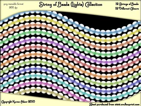 String of Beads - Lights - CUP99301_168 | Craftsuprint