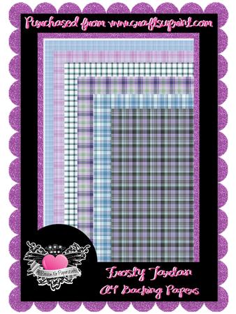 Tartan Christmas Frosty Colours A4 Backing Papers - CUP107865_796 ...