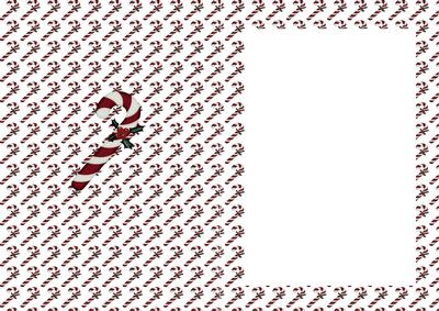 Candy Canes Christmas C5 Insert - CUP114405_796 | Craftsuprint