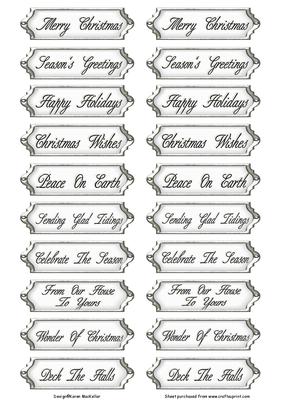 General Christmas Sentiment Silver Caption Frames - CUP115151_796 ...