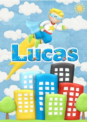 Lucas Superhero Personalised Childrens Name Picture - CUP401829_796 ...