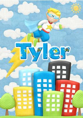 Tyler Superhero Childrens Personalised Name Picture - CUP519802_796 ...