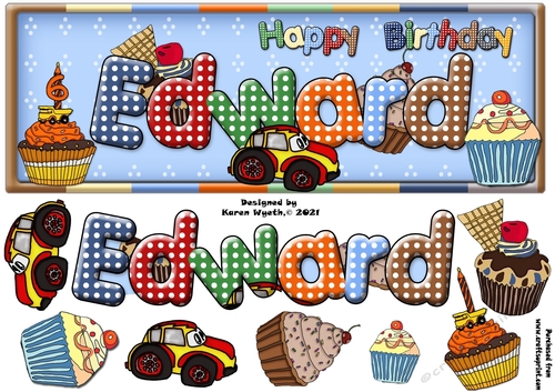 Happy Birthday Edward - CUP1137248_1056 | Craftsuprint