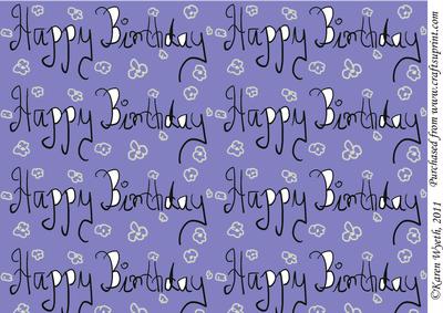 Happy Birthday Backing - CUP210697_1056 | Craftsuprint