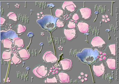 Embossed Pretty Floral Paper - CUP211592_1056 | Craftsuprint