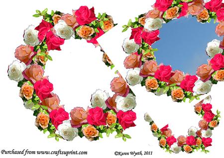 Set of Rose Bush Frames - CUP229335_1056 | Craftsuprint