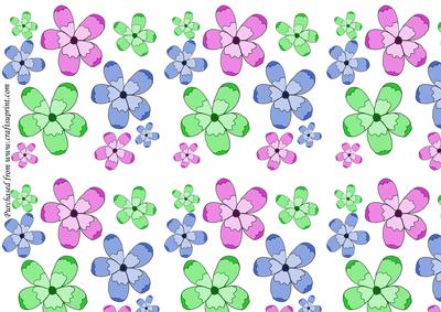 Cute Flower Paper - CUP230241_1056 | Craftsuprint