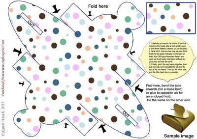 Little Spots Heart Top Box - CUP239535_1056 | Craftsuprint