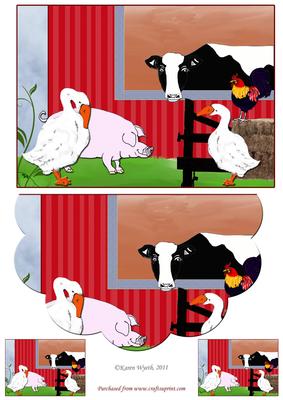 Down on the Farm Envelope Card - CUP246585_1056 | Craftsuprint