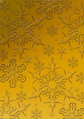 Embossed Gold Snowflakes - CUP265334_1056 | Craftsuprint