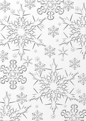Embossed Snowflakes - CUP265342_1056 | Craftsuprint