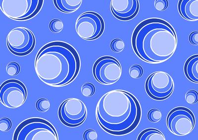 Funky Retro Blue Circles - CUP316025_1056 | Craftsuprint