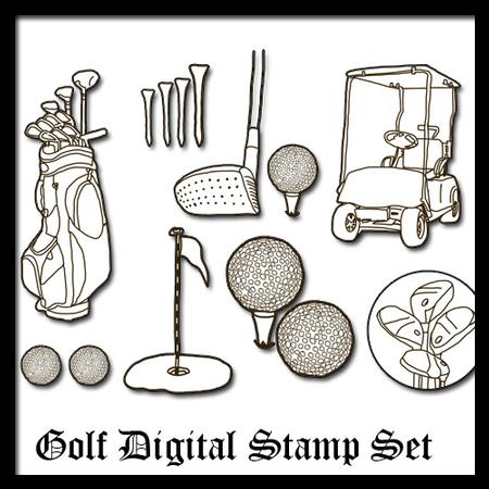 Golf Digital Stamp Set - CUP327432_1056 | Craftsuprint