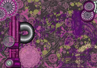 Pretty in Pink Steampunk Backing - CUP347098_1056 | Craftsuprint