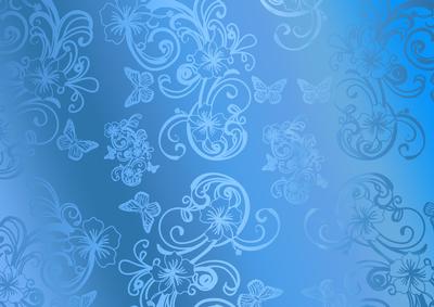 Beautiful Floral Blue Swirl Paper - CUP372813_1056 | Craftsuprint