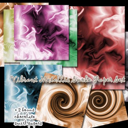 Vibrant Metallic Smoke Paper Set - CUP383899_1056 | Craftsuprint