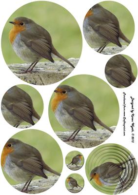 Little Robin Pyramid Topper - CUP388482_1056 | Craftsuprint