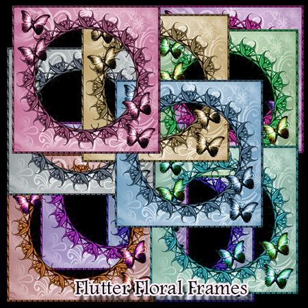 Flutter Floral Frames - CUP398599_1056 | Craftsuprint