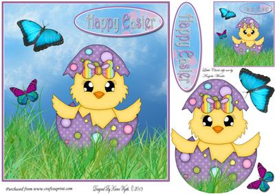 Happy Easter Little Chick - CUP408573_1056 | Craftsuprint