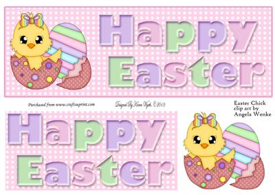 Happy Easter Little Chick Dl - CUP410152_1056 | Craftsuprint