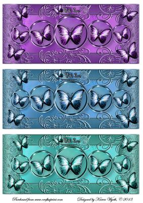 Elegant Butterfly Bookmark Toppers - CUP412741_1056 | Craftsuprint