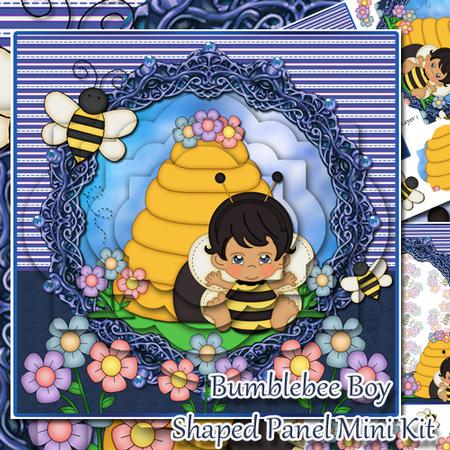 Bumblebee Boy Shaped Panel Mini Kit - CUP413507_1056 | Craftsuprint