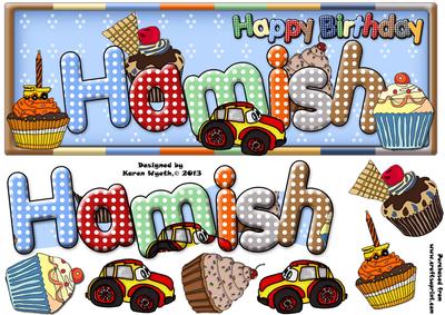 Happy Birthday Hamish - CUP415317_1056 | Craftsuprint