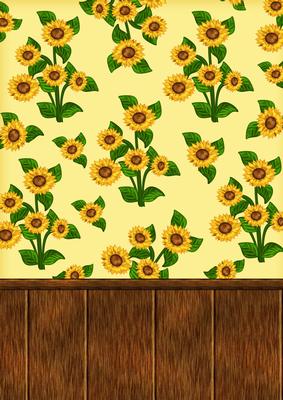 Sunflower Wallpaper Backing - CUP436131_1056 | Craftsuprint