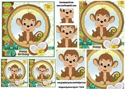 Cheeky Monkey Pyramid - CUP455974_1056 | Craftsuprint