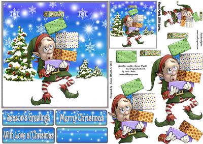 Tumbling Christmas Elf - CUP463054_1056 | Craftsuprint