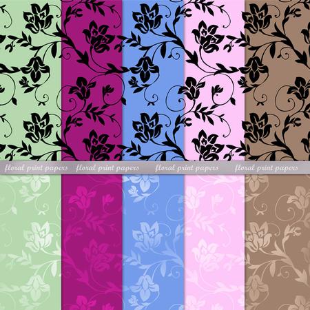 Floral Print Papers - CUP483026_1056 | Craftsuprint