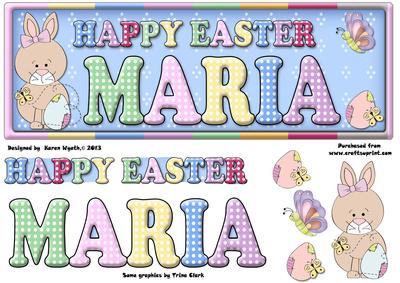 Happy Easter Maria - CUP487648_1056 | Craftsuprint