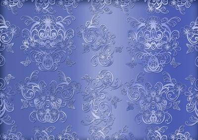 Pretty Blue Floral Print Paper - CUP518764_1056 | Craftsuprint