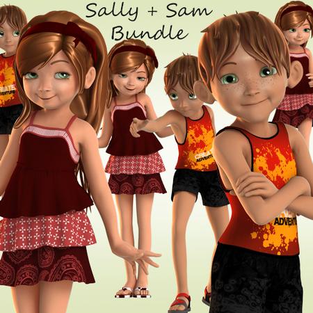 Sally and Sam Bundle - CUP556423_1056 | Craftsuprint