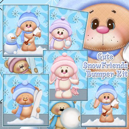 Cute Snow Friends Bumper Kit - CUP577496_1056 | Craftsuprint