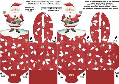 Xmas Santa Treats Box - CUP656860_1056 | Craftsuprint
