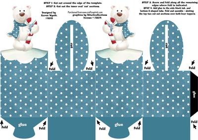 Xmas Polar Bear Box - CUP656866_1056 | Craftsuprint